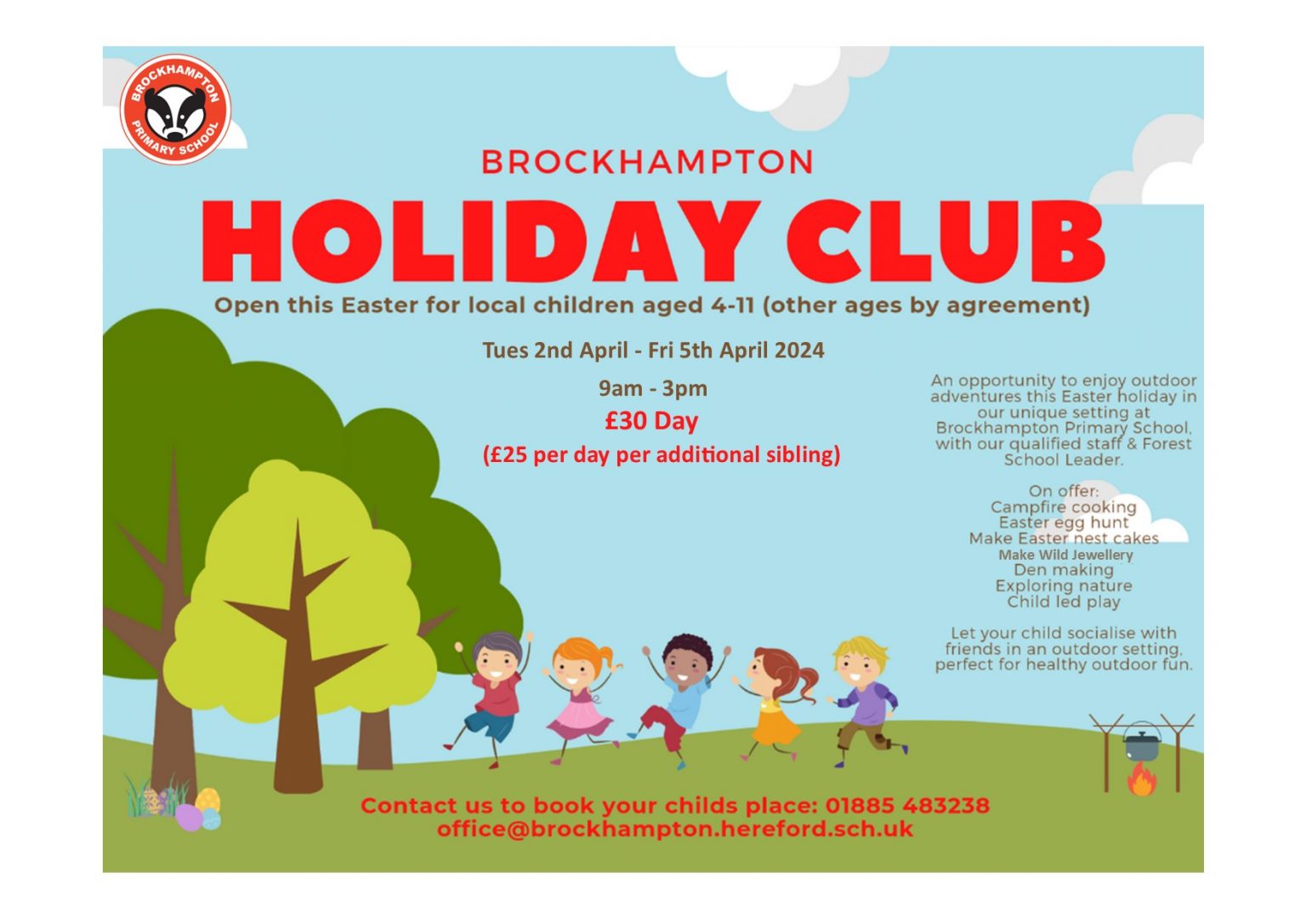 Holiday Club – Brockhampton Primary School